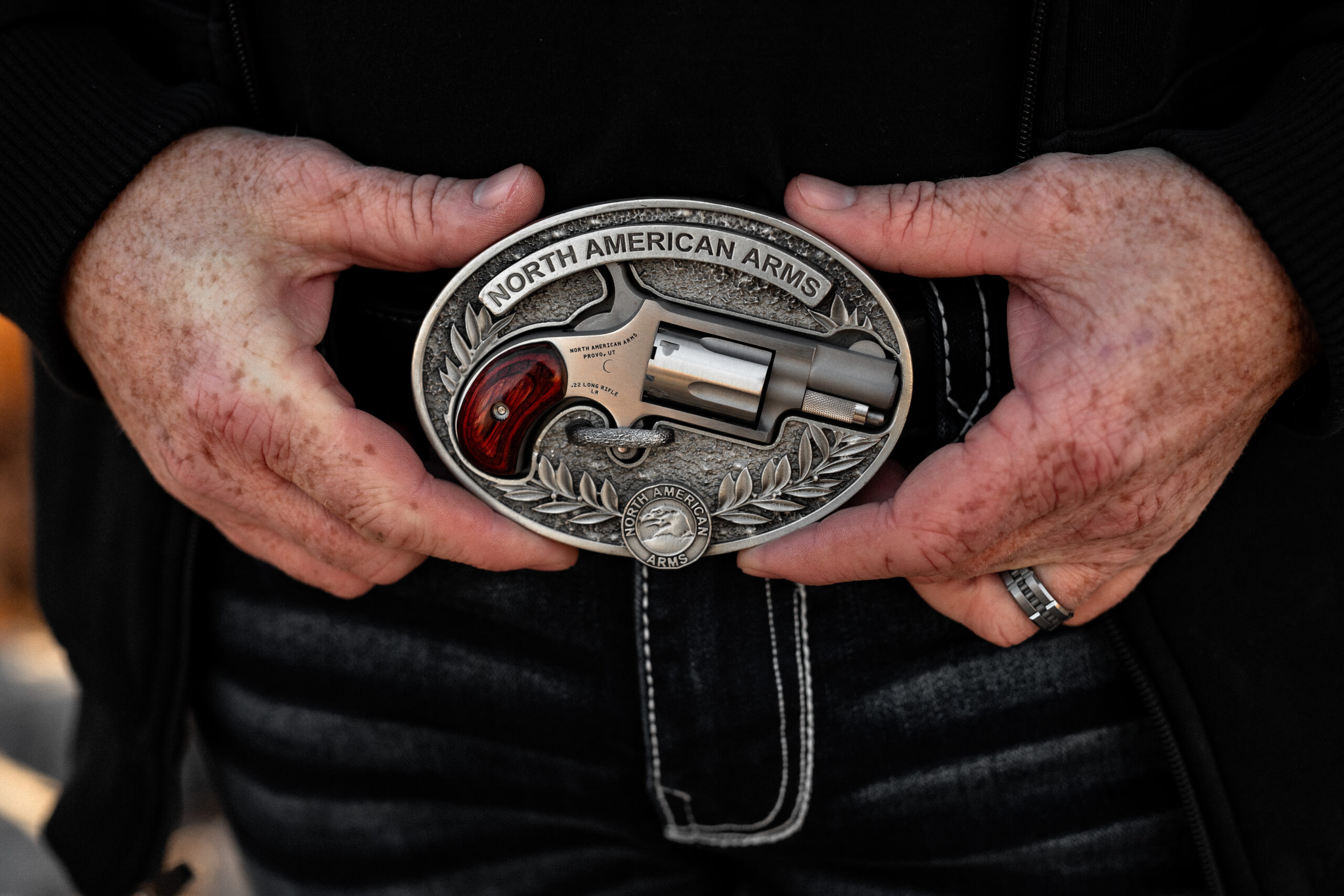 North American Arms LR Belt Buckle