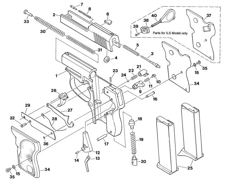 Parts & Exploded Diagram – Guardian 32NAA - 380ACP