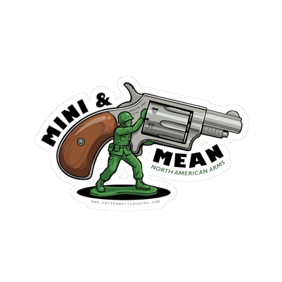 Mini & Mean Sticker - North American Arms